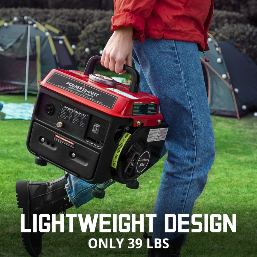 1200W 2 Stroke Portable Generator for Home Outdoor Use PS50 PowerSmart ...