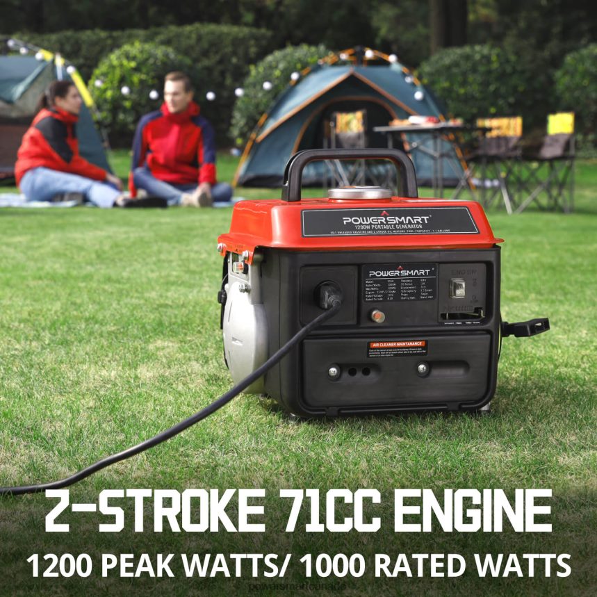 1200W 2 Stroke Portable Generator for Home Outdoor Use PS50 PowerSmart ...
