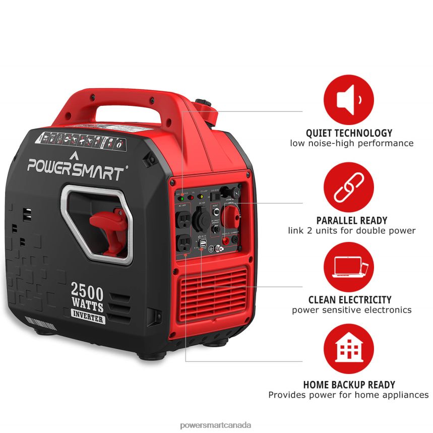 2500W Inverter Gas Generator PS5020W PowerSmart J8T0F823 Generators ...