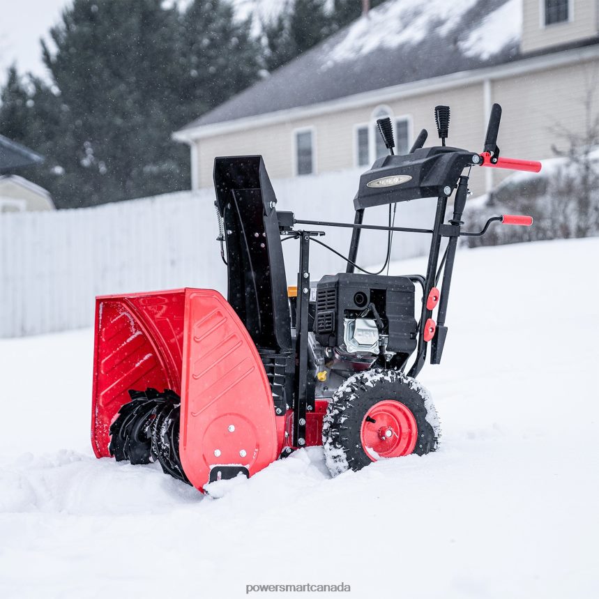 24 212cc Two Stage Gas Snow Blower w/ Electric Start DB7109A PowerSmart ...