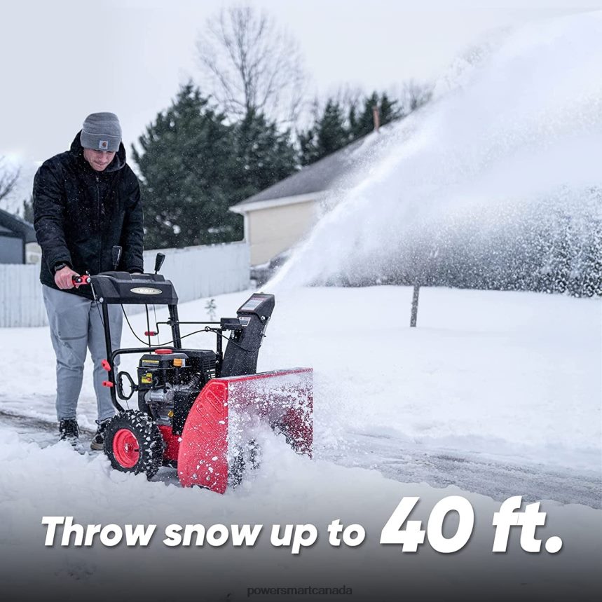 26 212cc Two Stage Gas Snow Blower w/ LED Light PSSW2260LED PowerSmart ...