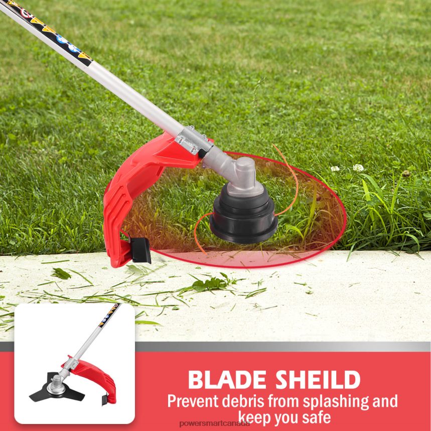 Gas String Trimmer & Edger 37.7cc W/ 16 Cutting Path PS4531 PowerSmart ...