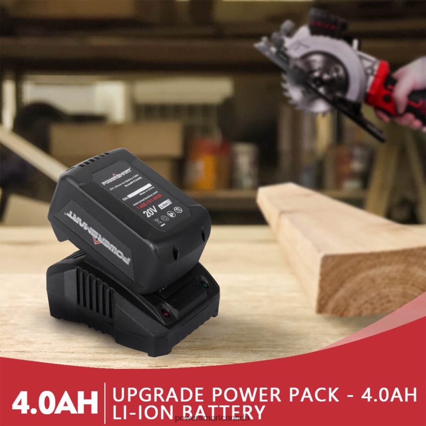 20V Mini Circular Saw Cordless with 4.0Ah Battery and Charger PS76138A ...